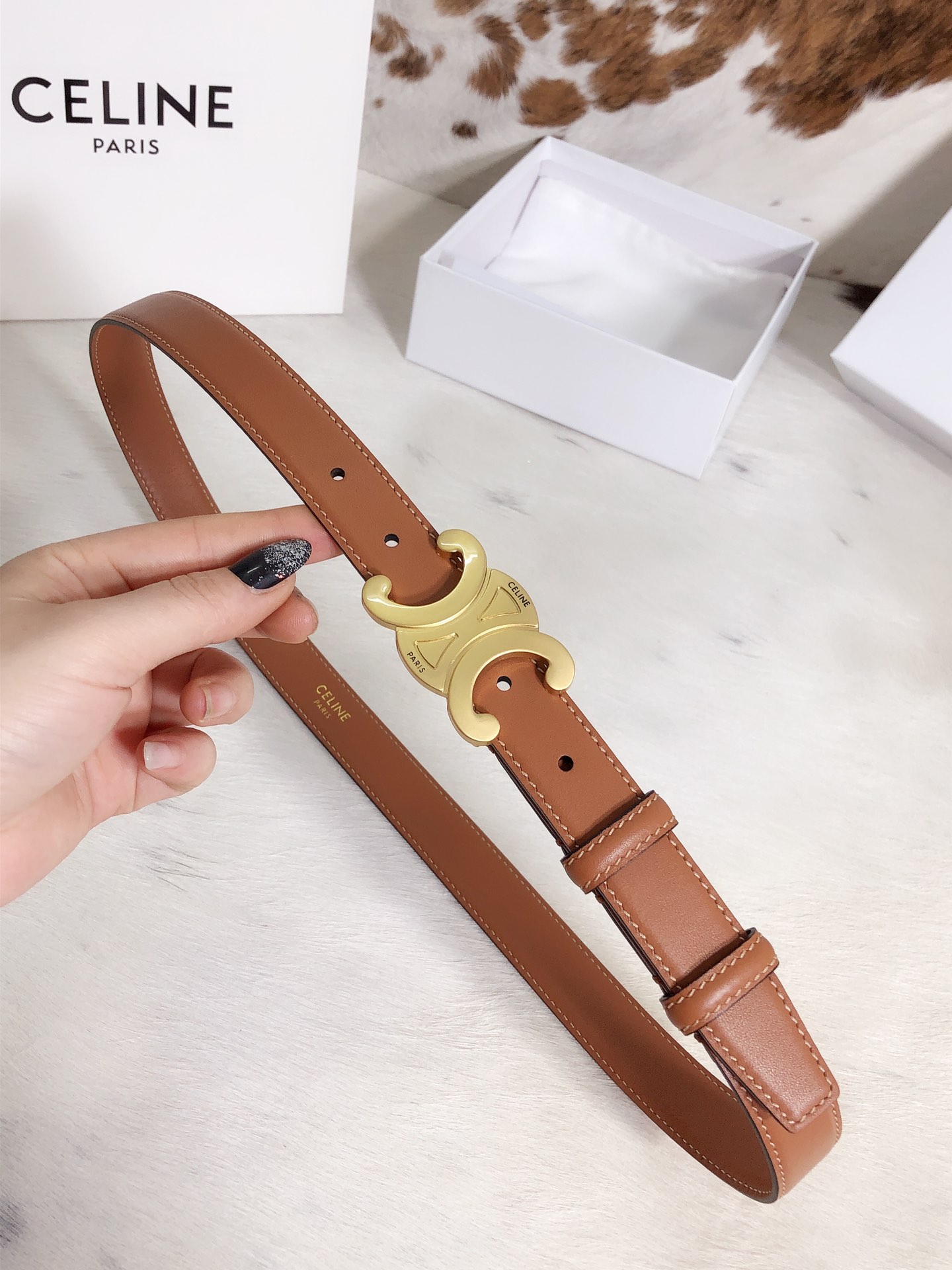 Cheap 2020 Cheap 2 5cm Width Celine Belts 227439 45 FB227439